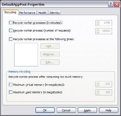Configuring Worker Process Memory Limits